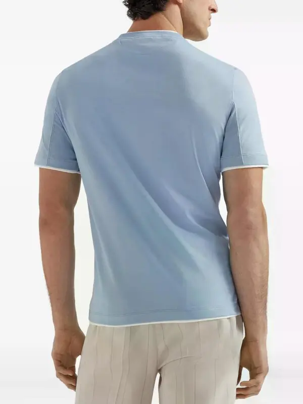 Brunello Cucinelli Contrasting-trim T-shirt