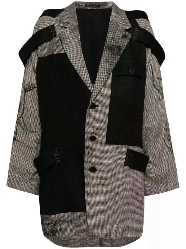Yohji Yamamoto Layered Design Linen Blazer