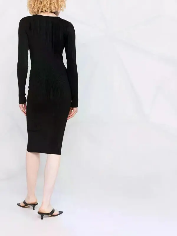 Coperni Cut-out Knit Midi Dress