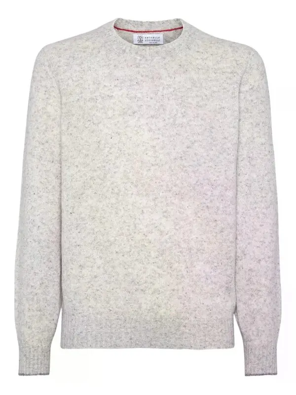 Brunello Cucinelli Mélange-effect Sweater - Grey