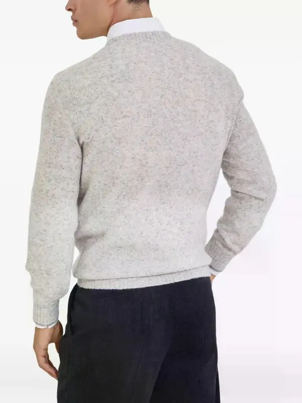 Brunello Cucinelli Mélange-effect Sweater - Grey