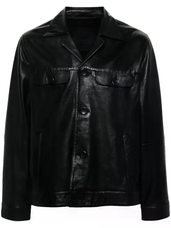 FREI-MUT Long-sleeved Leather Jacket