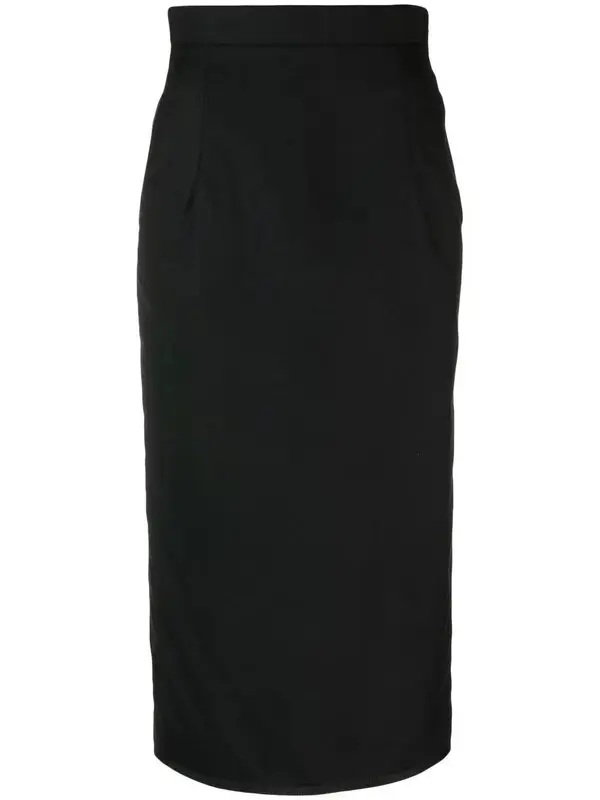 Thom Browne Twill-weave Pencil Skirt - Black