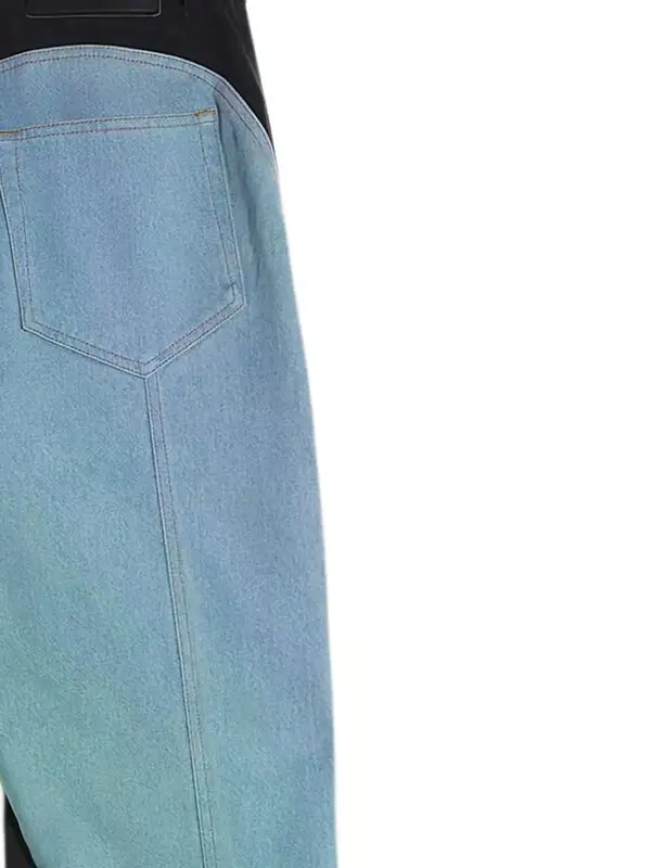MUGLER Colourblock Straight-leg Jeans