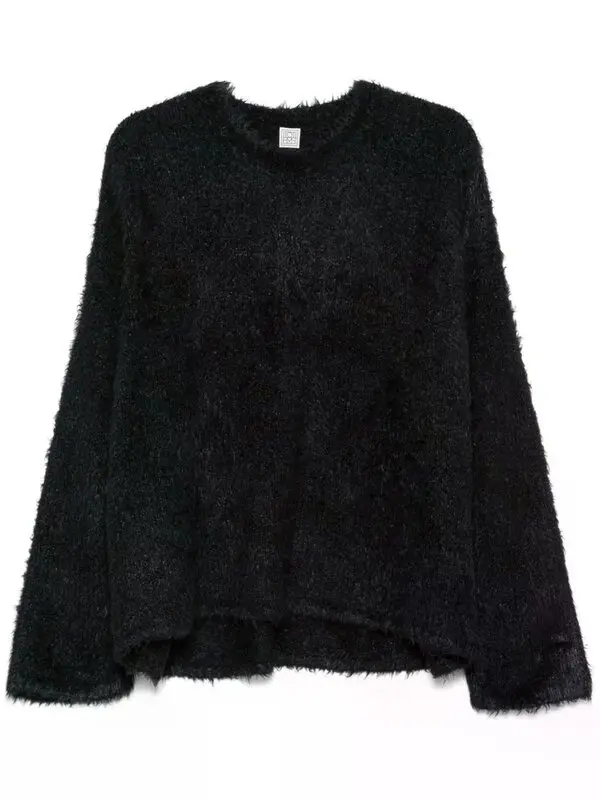 TOTEME Silk Sweater - Black