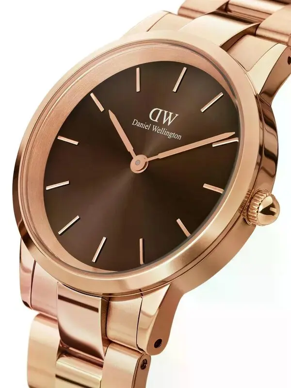 DANIEL WELLINGTON Iconic Link Amber 32mm Watch - Brown
