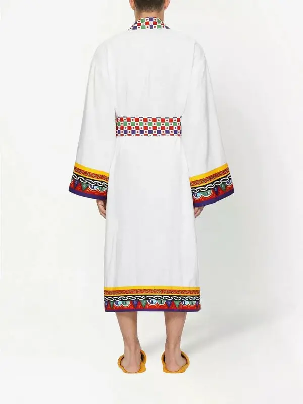 Dolce & Gabbana Terry Bath Robe - White