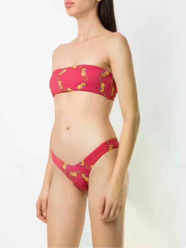 AMIR SLAMA Strapless Bandeau Bikini Set