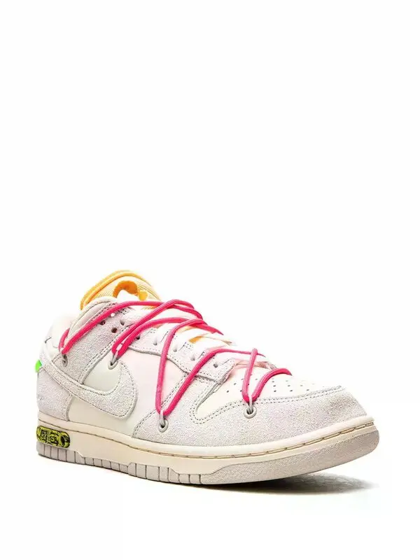 Nike X Off White Dunk Low Lot 17 Sneakers - Grey