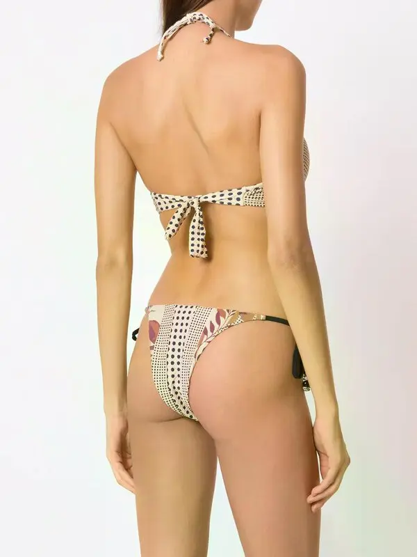 AMIR SLAMA Polka-dot Print Bikini