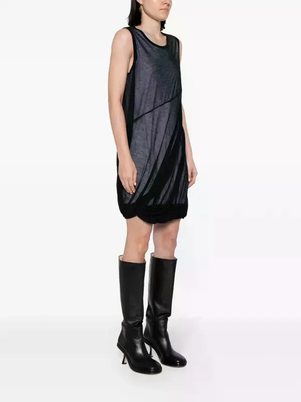 Helmut Lang Bubble Sheer-overlay Dress