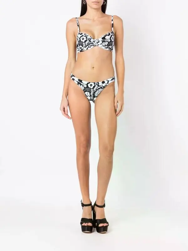 AMIR SLAMA Floral-print Bikini Set