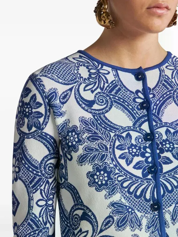 Etro Paisley-intarsia Cardigan