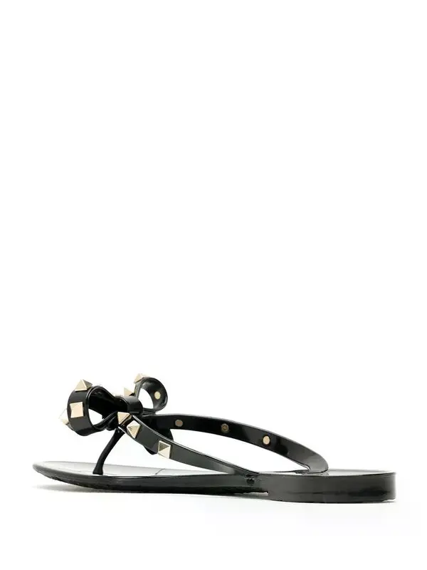Valentino Garavani Rockstud Rubber Slipper - Black