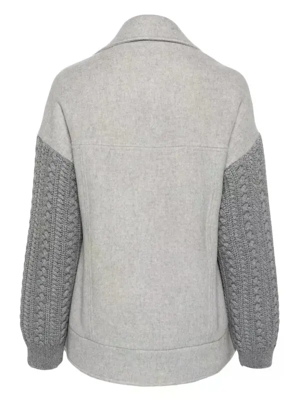 Eleventy Contrast-sleeve Jacket