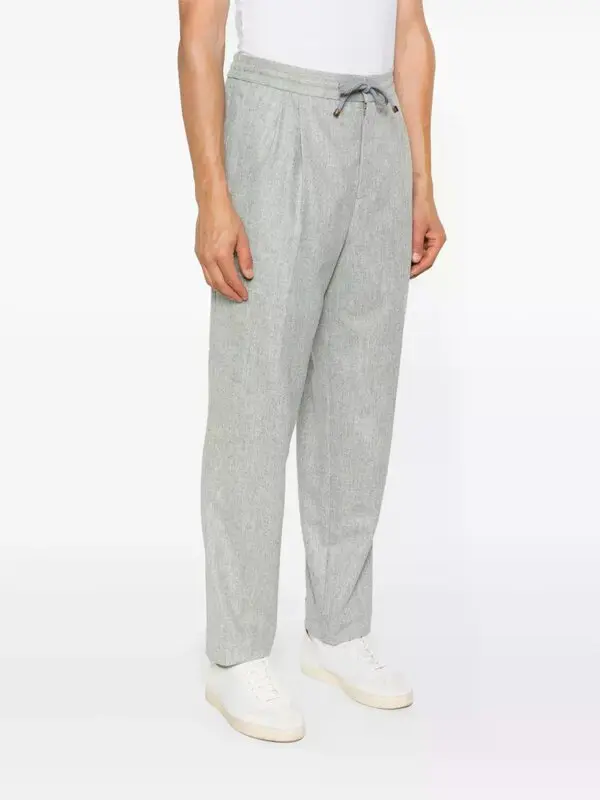 Brunello Cucinelli Wool Trousers - Grey