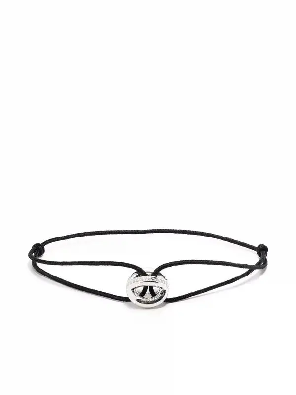 Le Gramme 3g Entrelacs Diamond Cord Bracelet - Silver