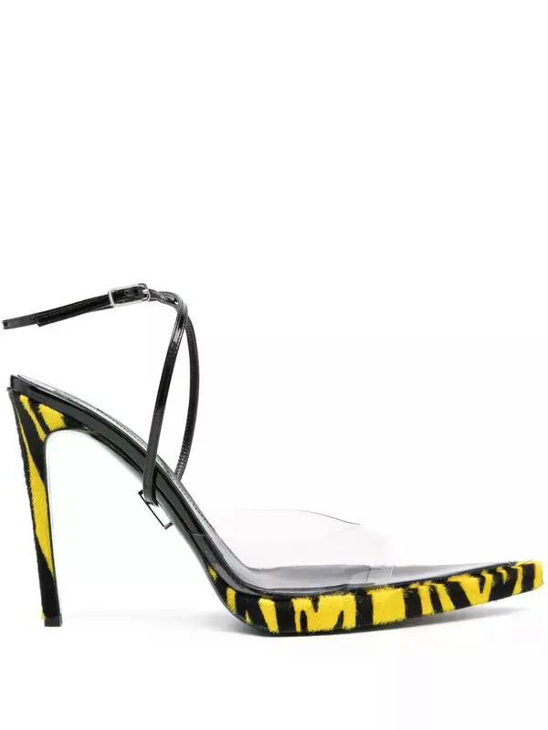 Gcds Zebra Rider 125mm Stiletto Sandals