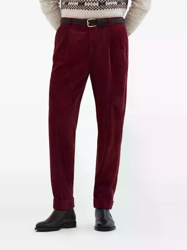 Brunello Cucinelli Pleated Tape Trousers