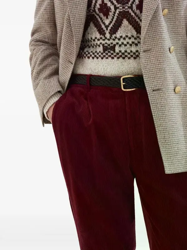 Brunello Cucinelli Pleated Tape Trousers