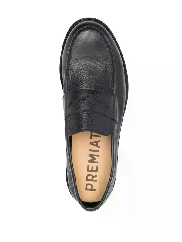 Premiata Penny Slot Leather Loafers - Blue