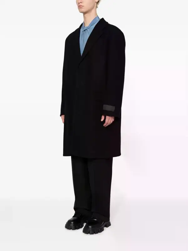 Valentino Garavani Single-breasted Virgin Wool Blend Coat