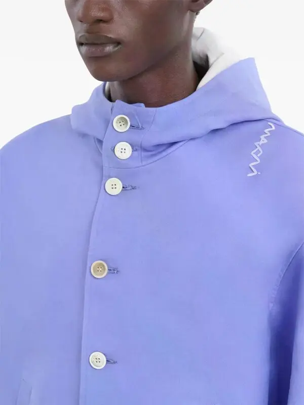 Marni Logo-embroidered Hooded Jacket