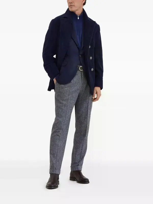 Brunello Cucinelli Pleated Tapered Trousers