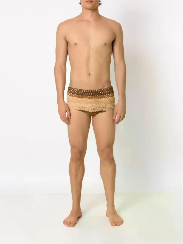 AMIR SLAMA Crochet Swim Briefs