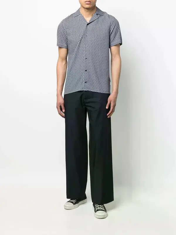 Orlebar Brown All-over Graphic-print Shirt - Blue