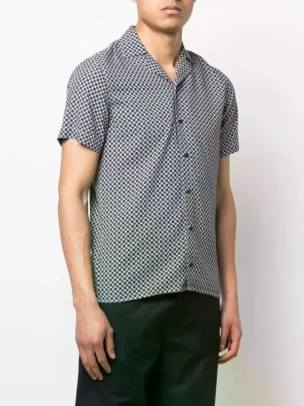 Orlebar Brown All-over Graphic-print Shirt - Blue