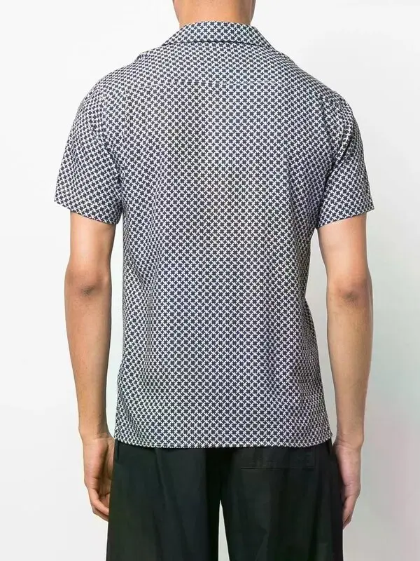 Orlebar Brown All-over Graphic-print Shirt - Blue