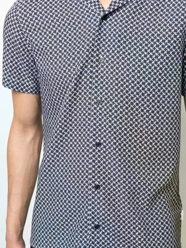 Orlebar Brown All-over Graphic-print Shirt - Blue