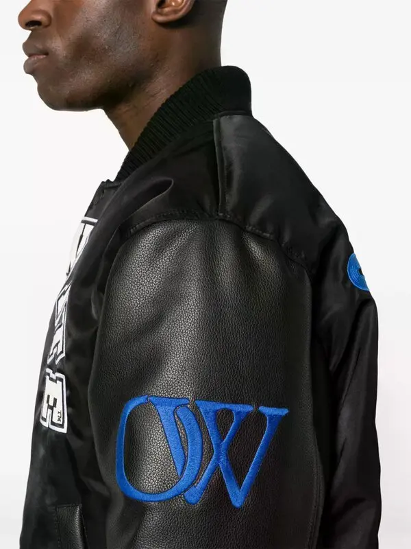 Off-White Baseball Over Varsity Jacket