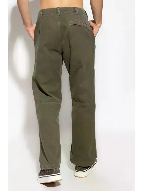 Stone Island Cotton Cargo Trousers - Green