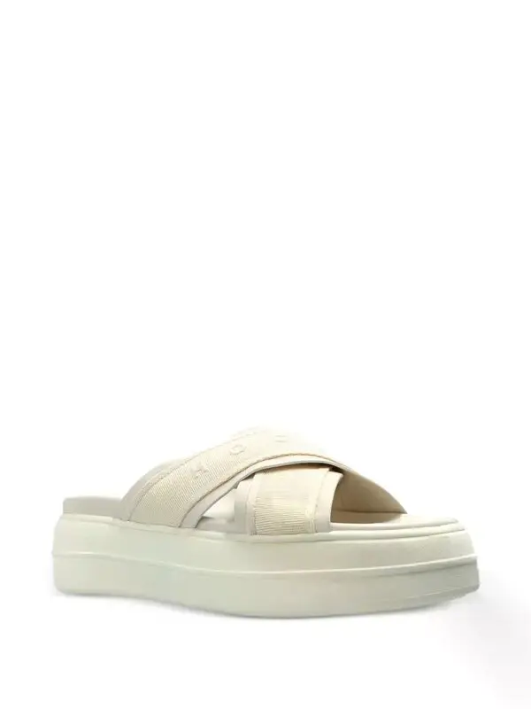 Hogan Leather Slides - Neutrals