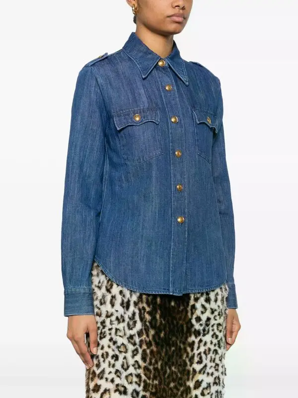 Valentino Garavani Long-sleeve Denim Shirt