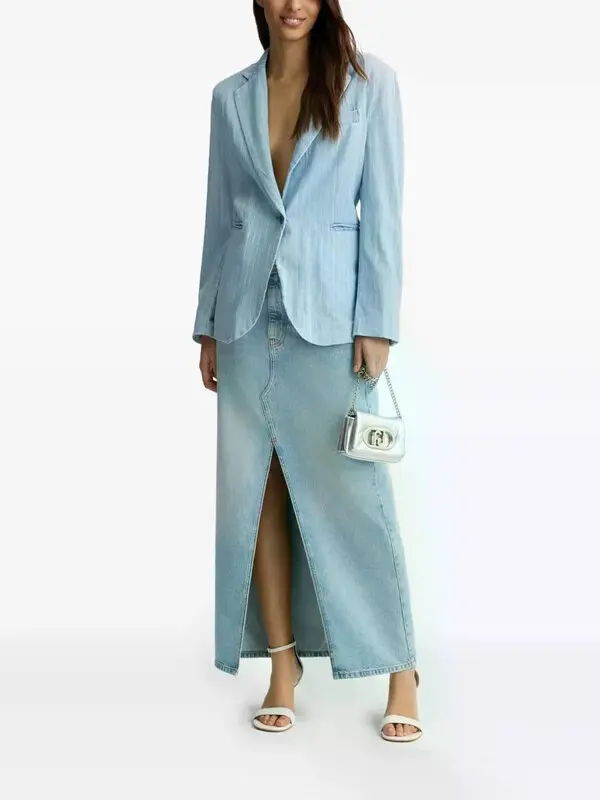 Liu Jo Pinstripe Denim Blazer
