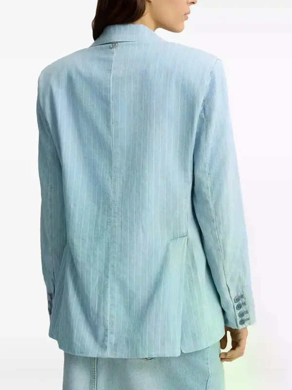 Liu Jo Pinstripe Denim Blazer