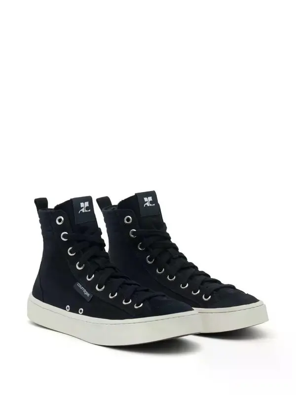 COURREGES Canvas 01 High-top Sneakers