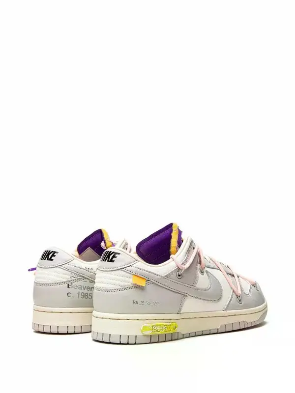 Nike X Off White Dunk Low Lot 24 Sneakers - White