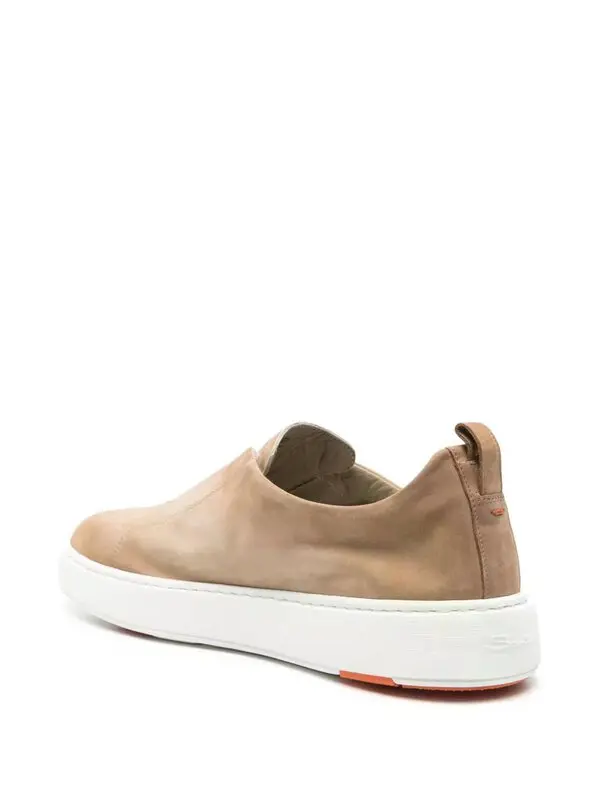 Santoni Suede Loafers - Neutrals