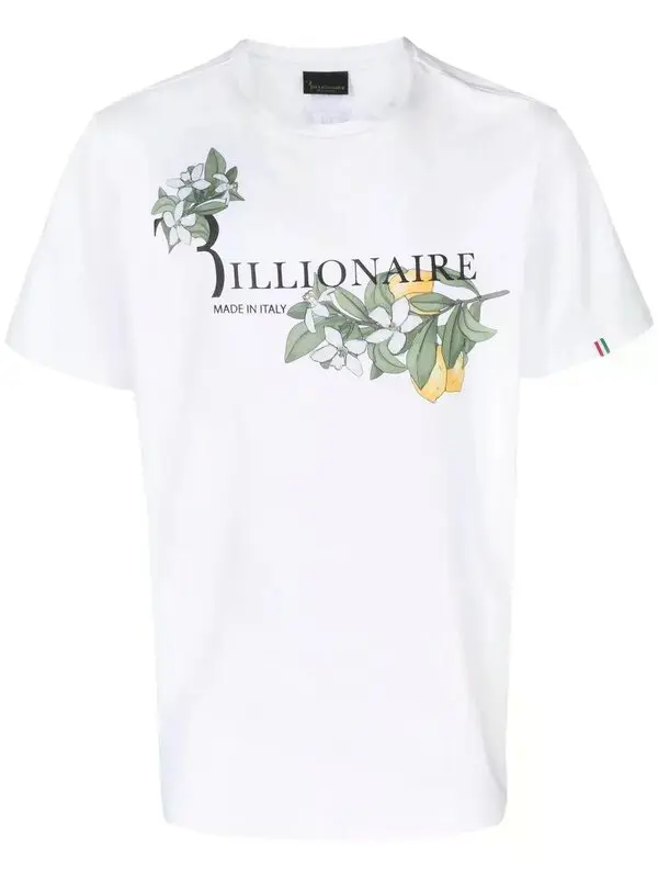 BILLIONAIRE Logo-print Cotton T-shirt - White