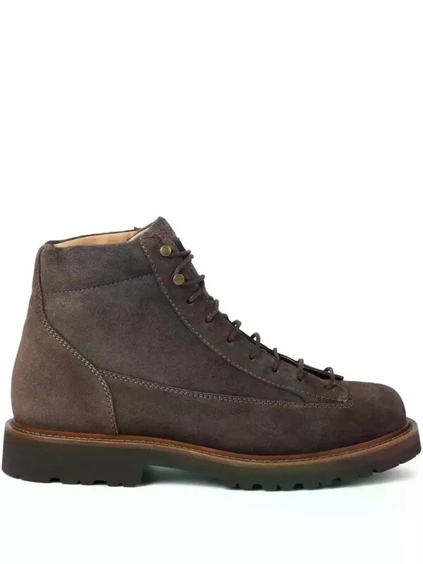 Brunello Cucinelli Suede Hiking Boots