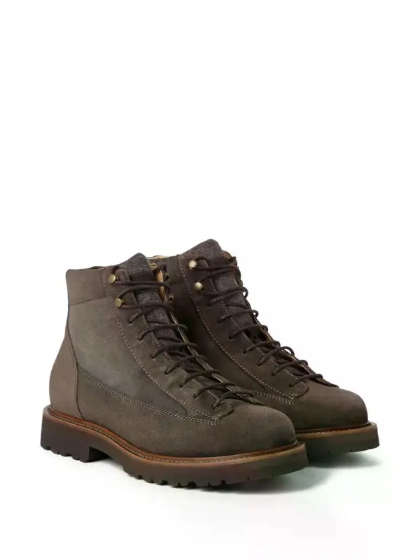 Brunello Cucinelli Suede Hiking Boots
