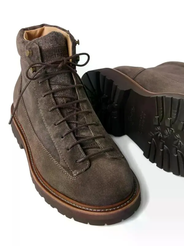 Brunello Cucinelli Suede Hiking Boots