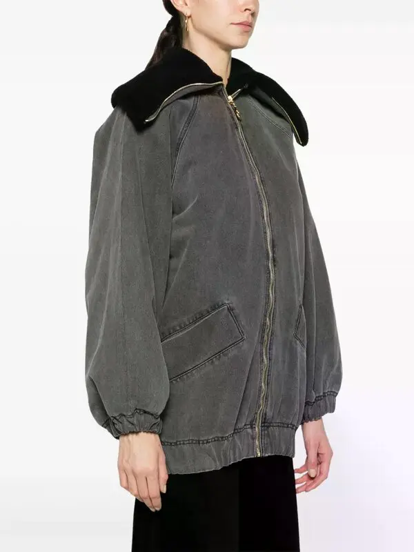PATOU Oversized Denim Jacket - Grey