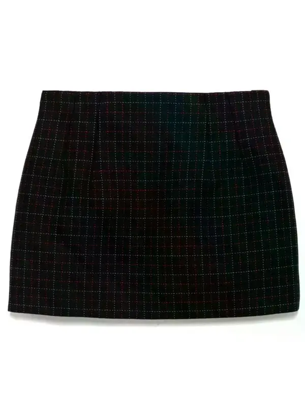 Wardrobe.NYC Contour Mini Skirt - Black
