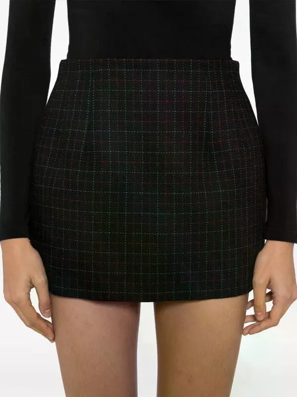 Wardrobe.NYC Contour Mini Skirt - Black