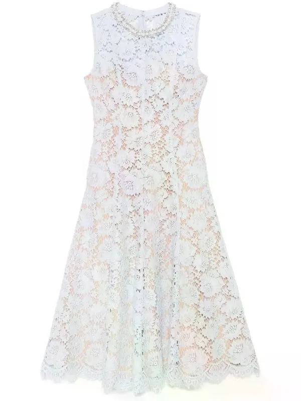SELF-PORTRAIT Fine-lace Midi Dress